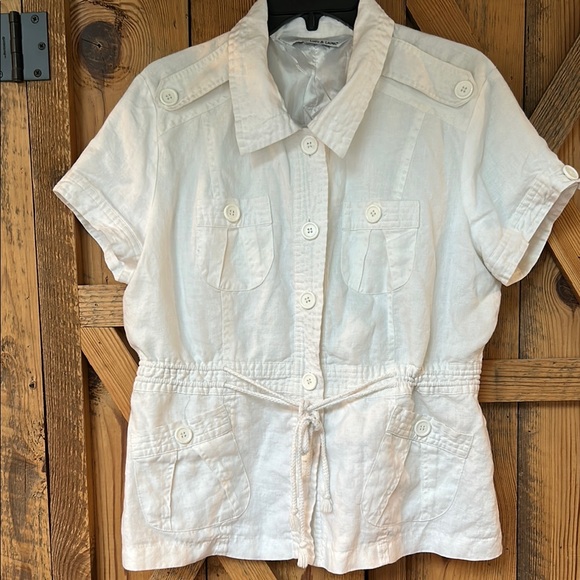 Lucy & Laurel | Jackets & Coats | Lucy Laurel White Utility Jacket With ...